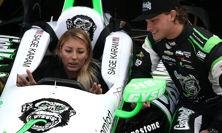Notes: Karam welcomes NHRA drag racers to IMS garage