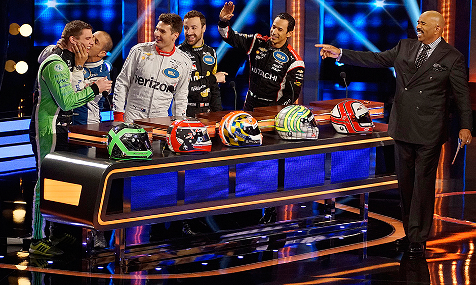 For 'Celebrity Family Feud' answers true and blue, INDYCAR drivers had ...