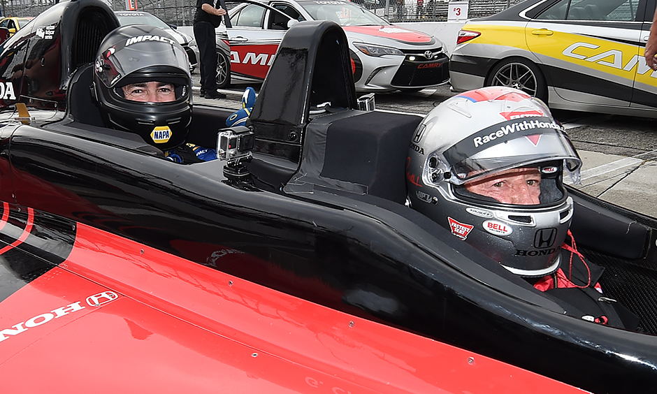 Drag racer Capps gets bucket list thrill with ride from Andretti