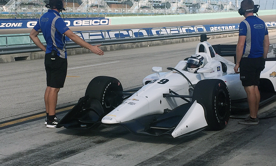 Carlin takes to track for first test as Verizon IndyCar Series team