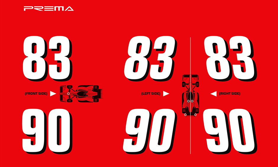 PREMA Picks 83, 90 as Car Numbers for First Season in 2025