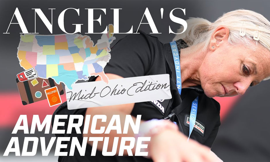 Angela Cullen meets INDYCAR fans around Mid-Ohio