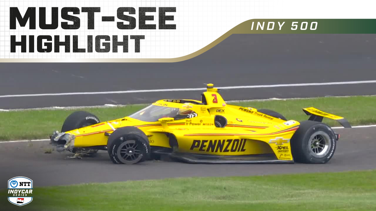 Scott McLaughlin Crashes during Warm-up Laps before Indy 500 Green Flag