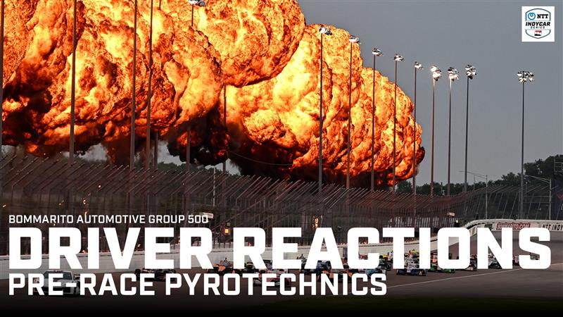 Drivers React to Pre-Race Pyro: 2025 Bommarito Automotive Group 500
