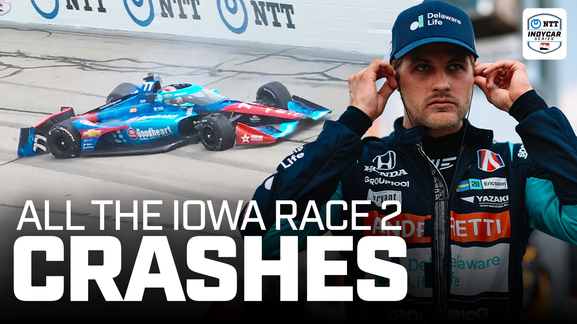Every Crash From a Wild Race 2 at Iowa