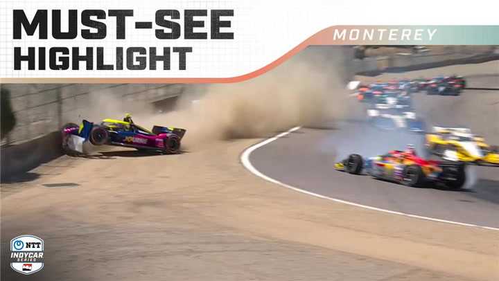 Kyffin Simpson, Felix Rosenqvist Collide in Lap 1 Crash